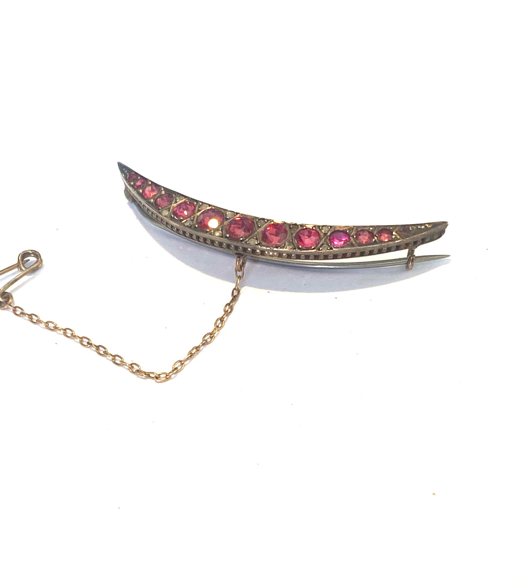 Vintage 9ct Gold Ruby Moon Brooch – Tresors Sydney